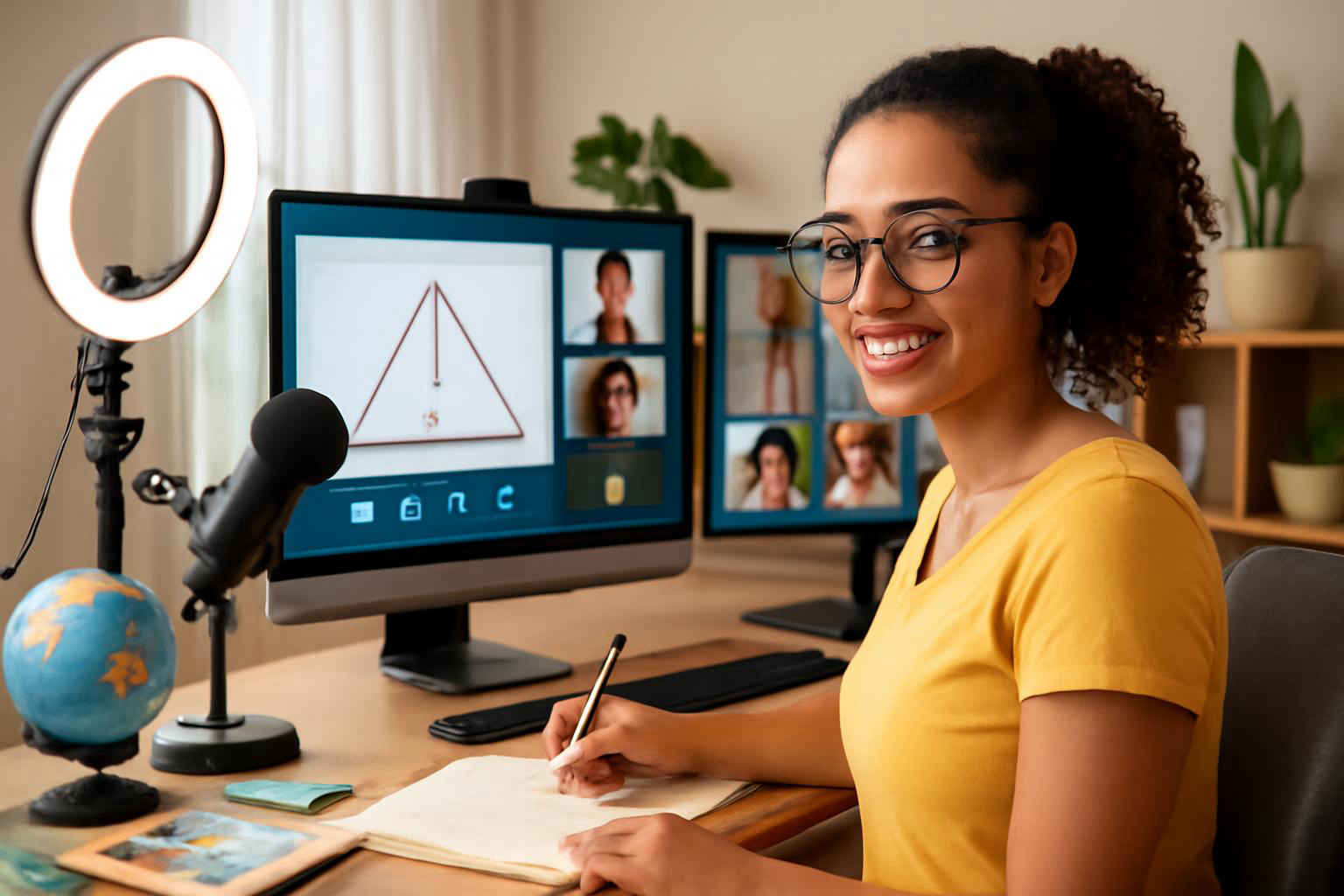 Configuração de monitores duplos para aulas online: guia completo